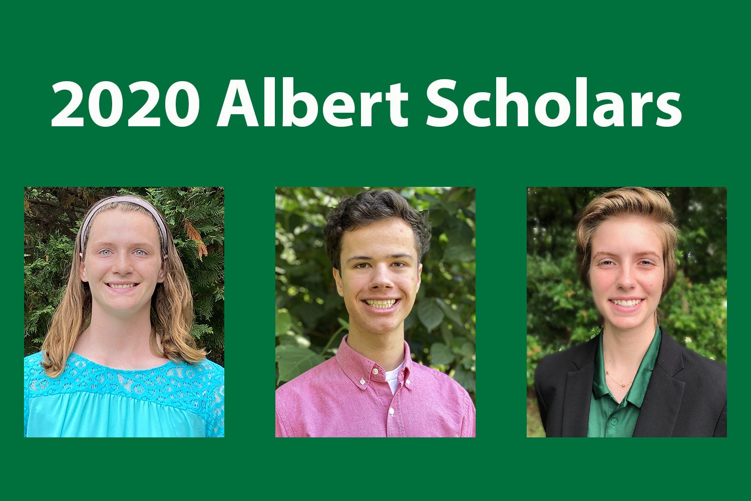 Albert Scholars 2020 - William States Lee College of Engineering